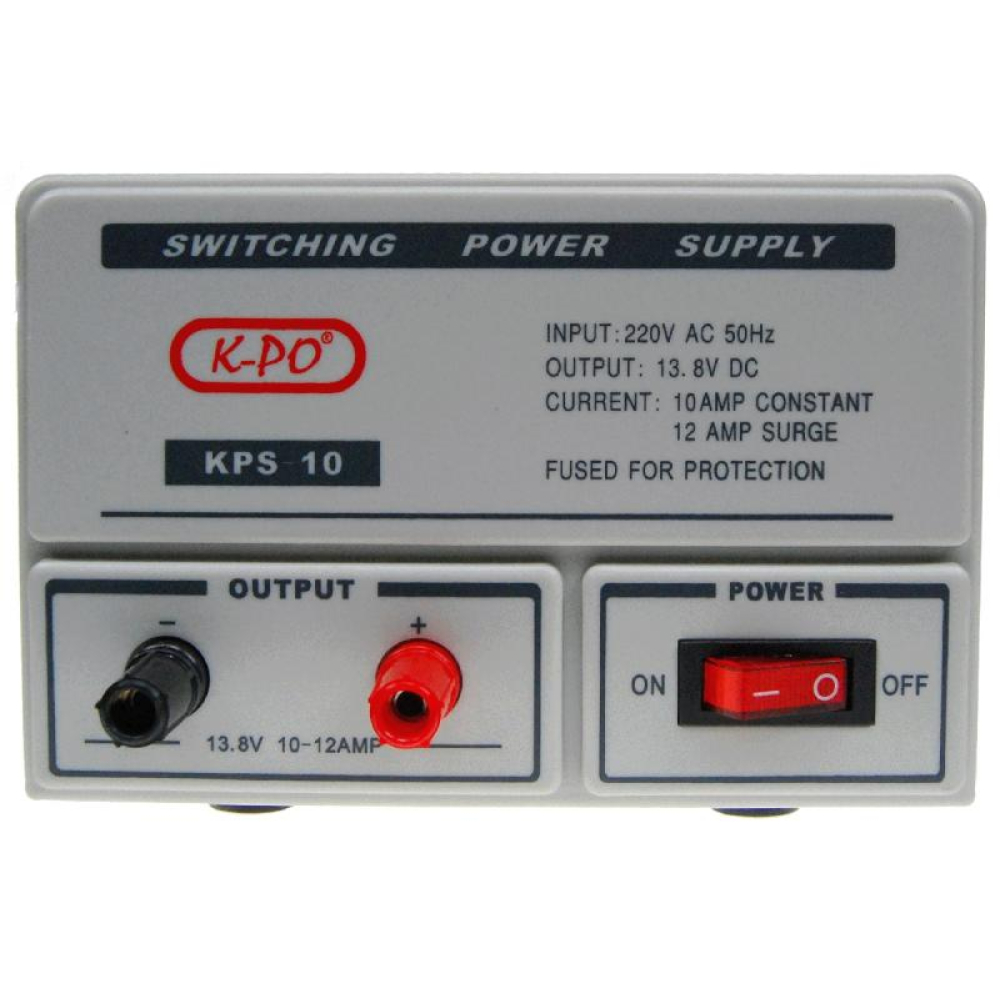 K-po Kps 10 amp-voeding. Geschakelde voeding (SWITCH mode) 13,8 Volt en ...