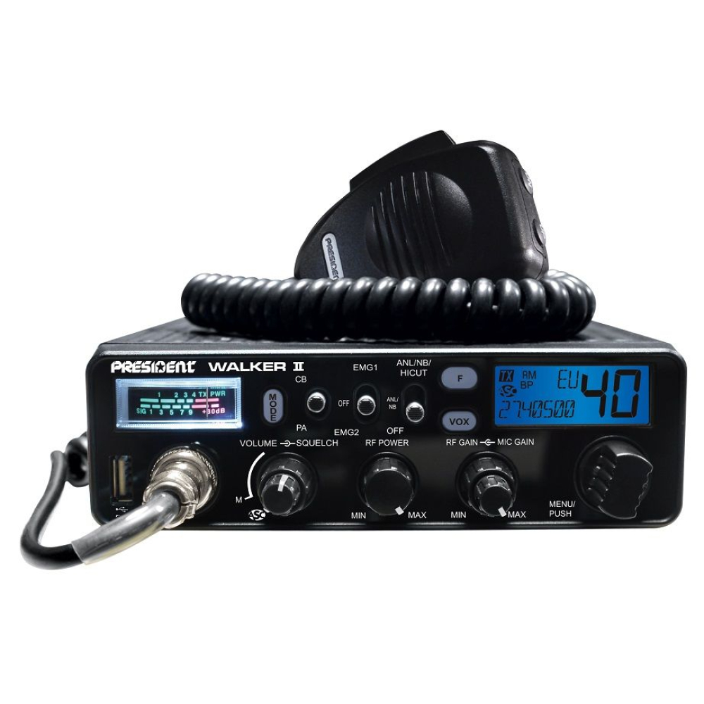 President Walker 2 heeft 40 kanalen AM FM en handsfree functie een 7 ...