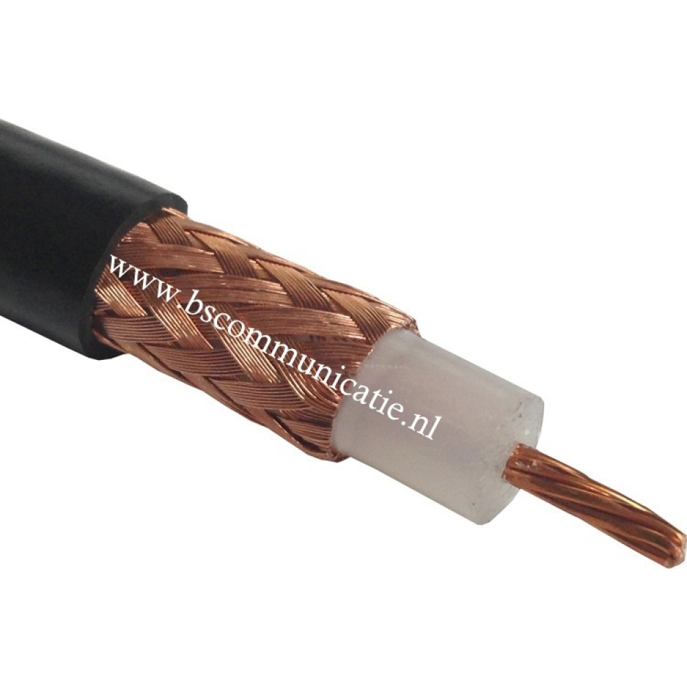 RG-213 Coax Kabel Kernmateriaal: 7 X 0.72mm koper, Shield: 98% 192 X 0. ...