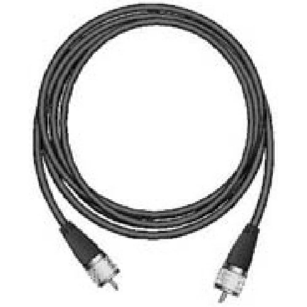 Coax kabel met 2 pl pluggen 1.80m