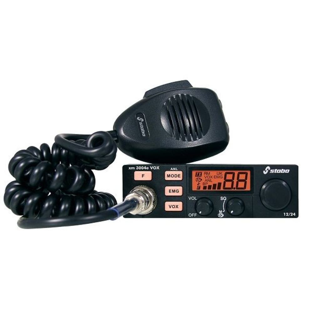 Stabo XM 3004e-R met DIN mount & VOX functie. DIN Frame (ISO 7736) met ...